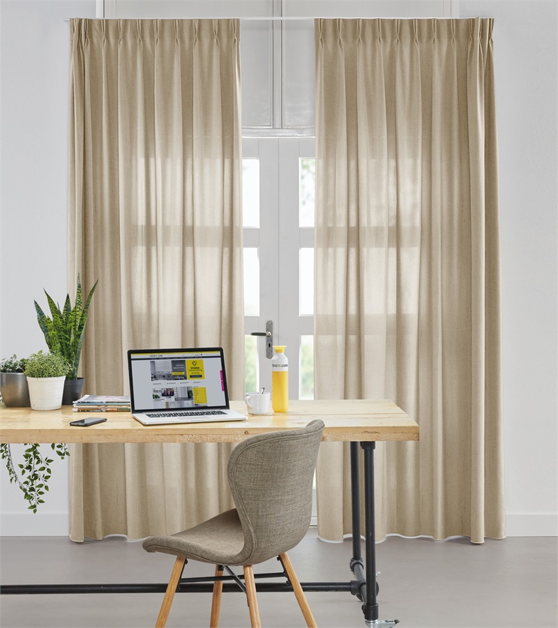 Beige Gordijn Dubbele Plooi Op Maat (VMARDG03 VMARDG03) - Veneta.com