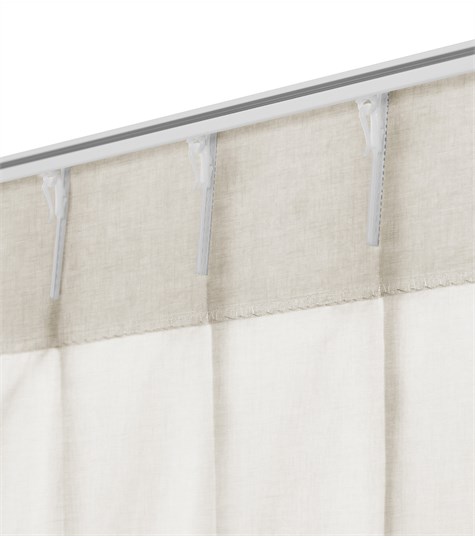 Beige Gordijn Enkele Plooi Op Maat (Dove Greige 56) - Veneta.com