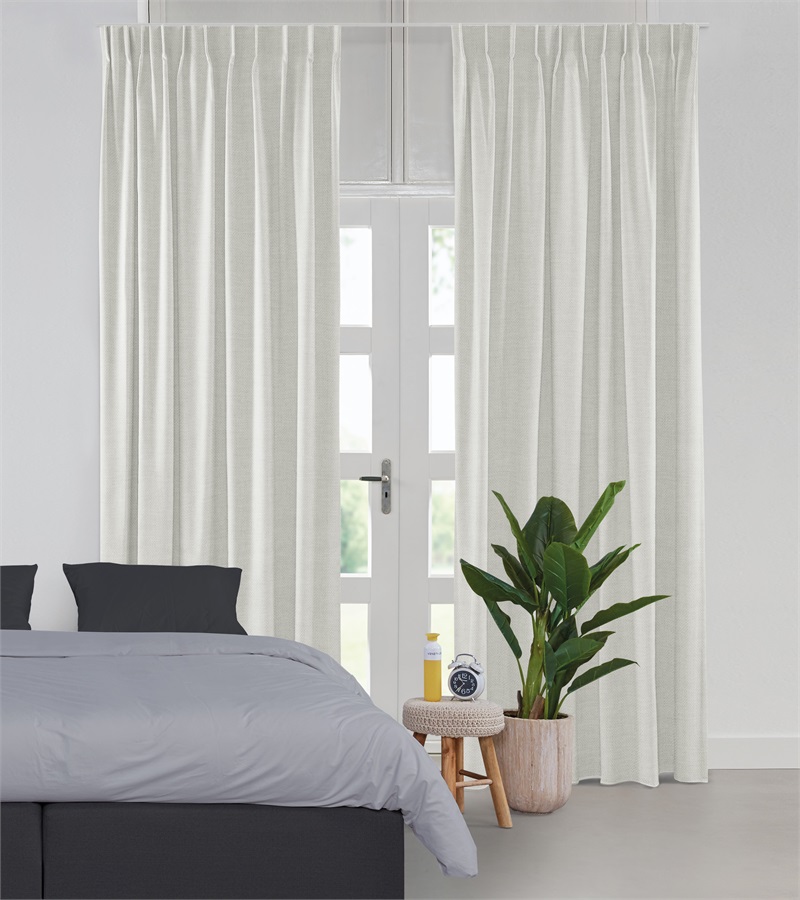 Wit Gordijn Enkele Plooi Op Maat (VZORG11 VZORG11) - Veneta.com