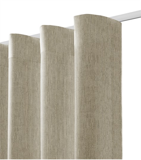 Beige Gordijn Wave Plooi Op Maat (Cloud Natural 13) - Veneta.com