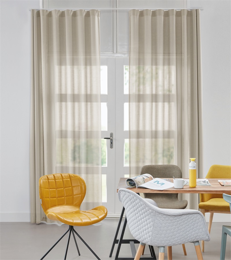 Beige Gordijn Wave Plooi Op Maat (Dove Greige 56) - Veneta.com