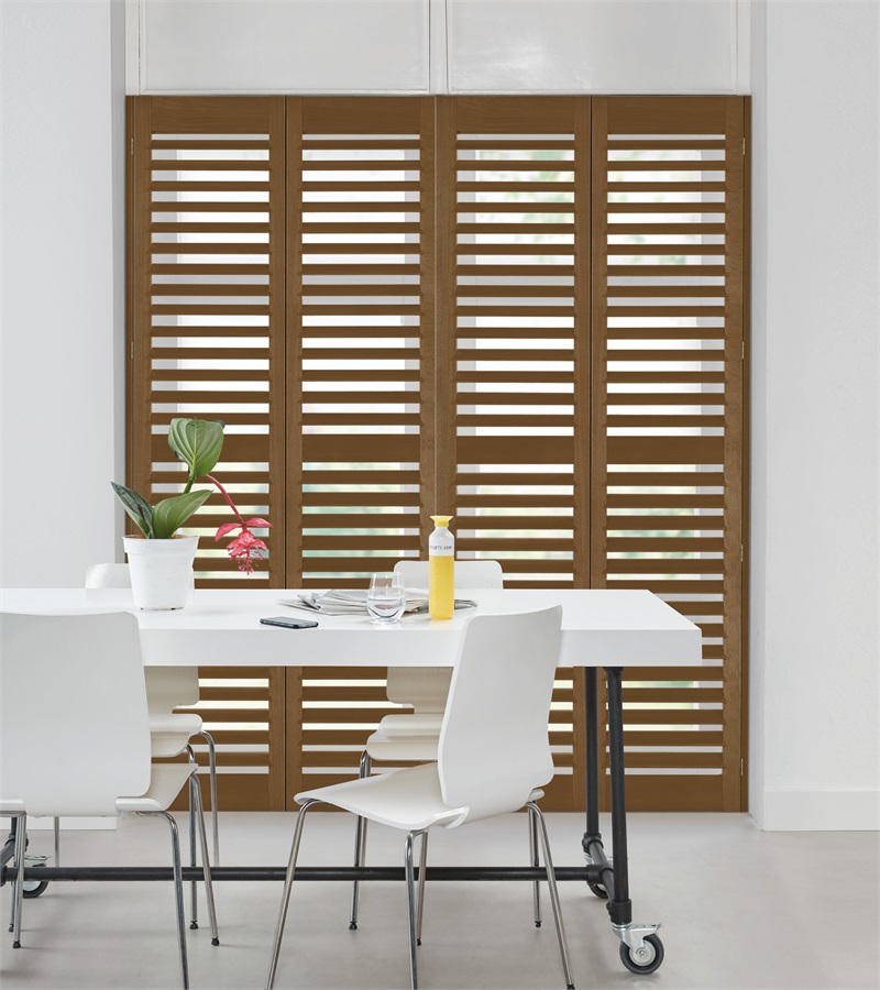 Bruine Shutter 76mm Op Maat (Cordovan NW215 215) - Veneta.com