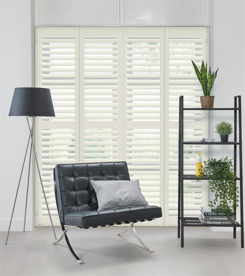 Witte Shutter 76mm Op Maat (Bright White NW004 4) - Veneta.com